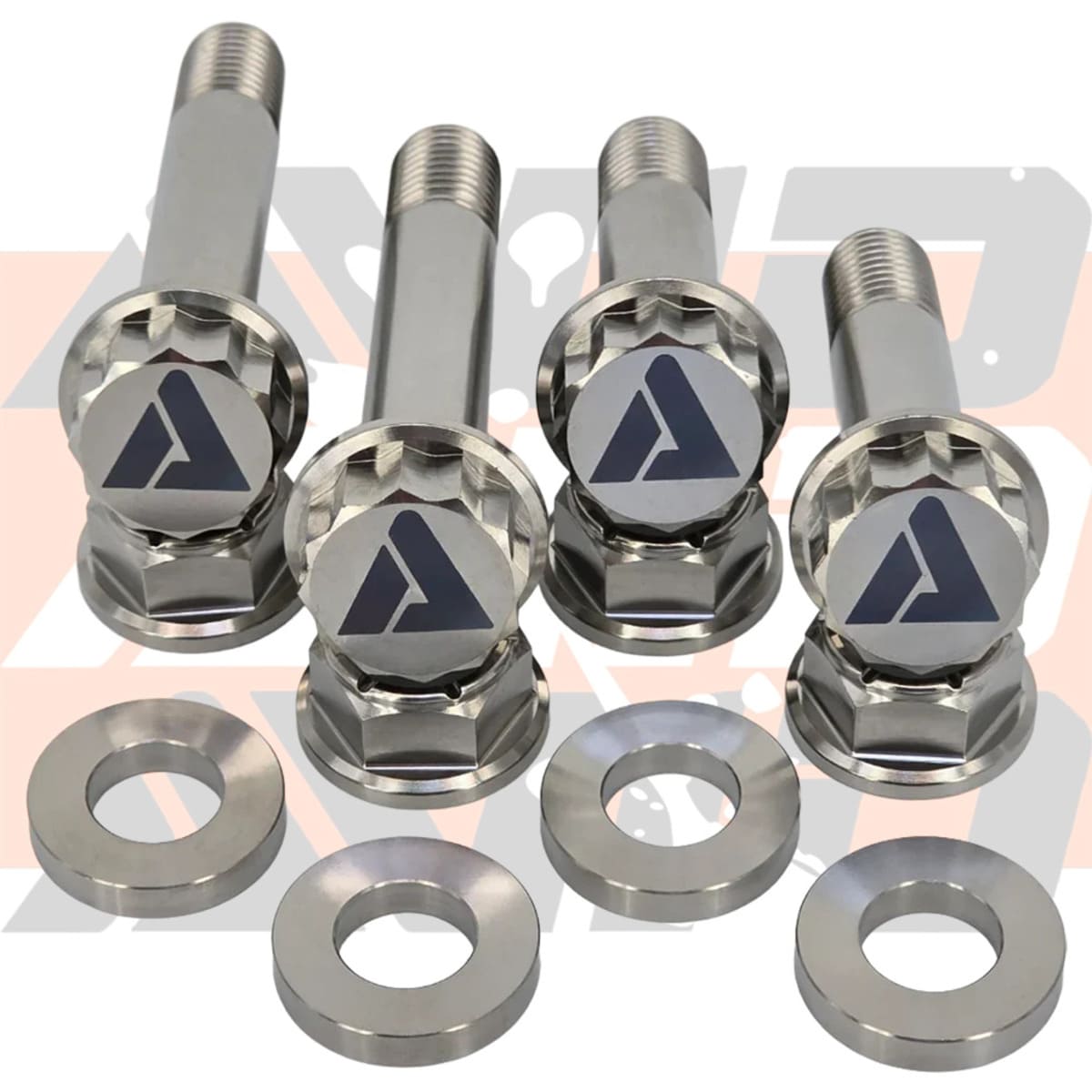 AVID Racing Can-Am Maverick R Rear Shock Mount Titanium Hardware Kit