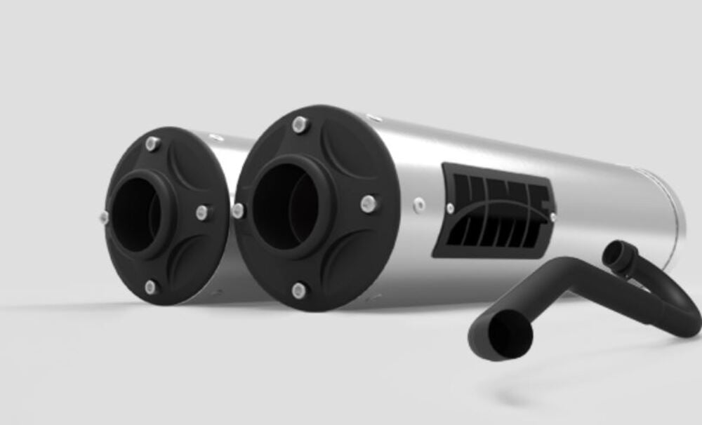 HMF Can-Am Maverick XDS Turbo Titan-QS Dull Full Exhaust Systems - Bla