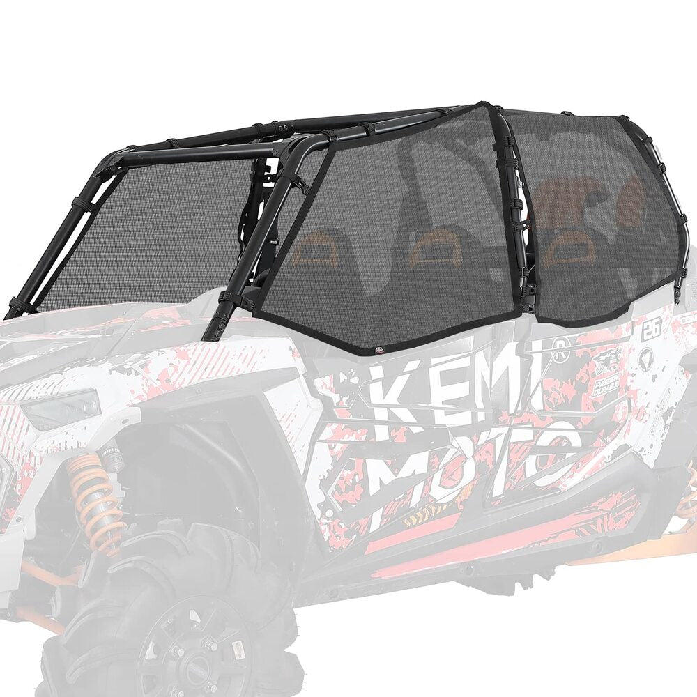 Kemimoto '14-'23 Polaris RZR XP 4 1000 PVC Mesh Window Nets & Door Net