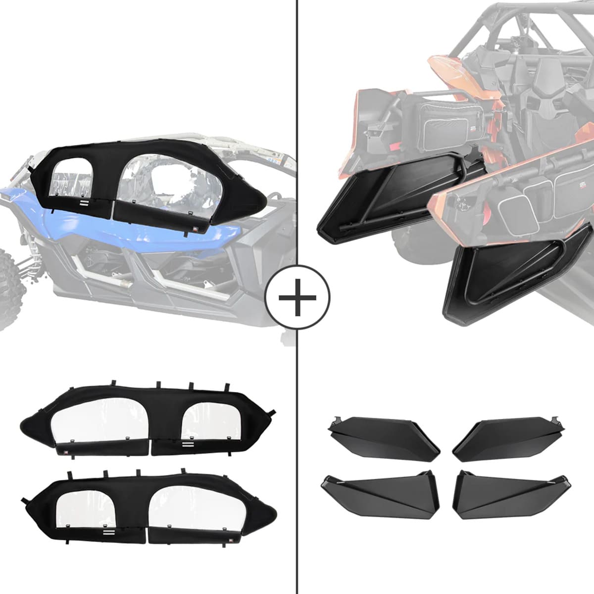 Kemimoto Can-Am Maverick X3 Max Soft Cab Enclosure & Lower Door Insert