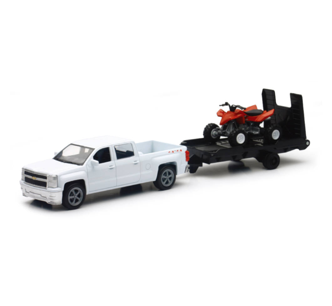 New Ray Toys 1:43 Scale Chevrolet Silverado Pick Up W/ ATV