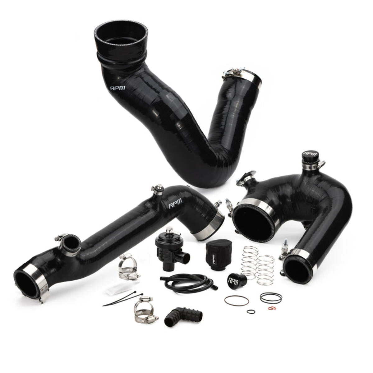 RPM Polaris RZR Silicone Intake J-Tube, Charge Tube w/ BOV, & Intake T