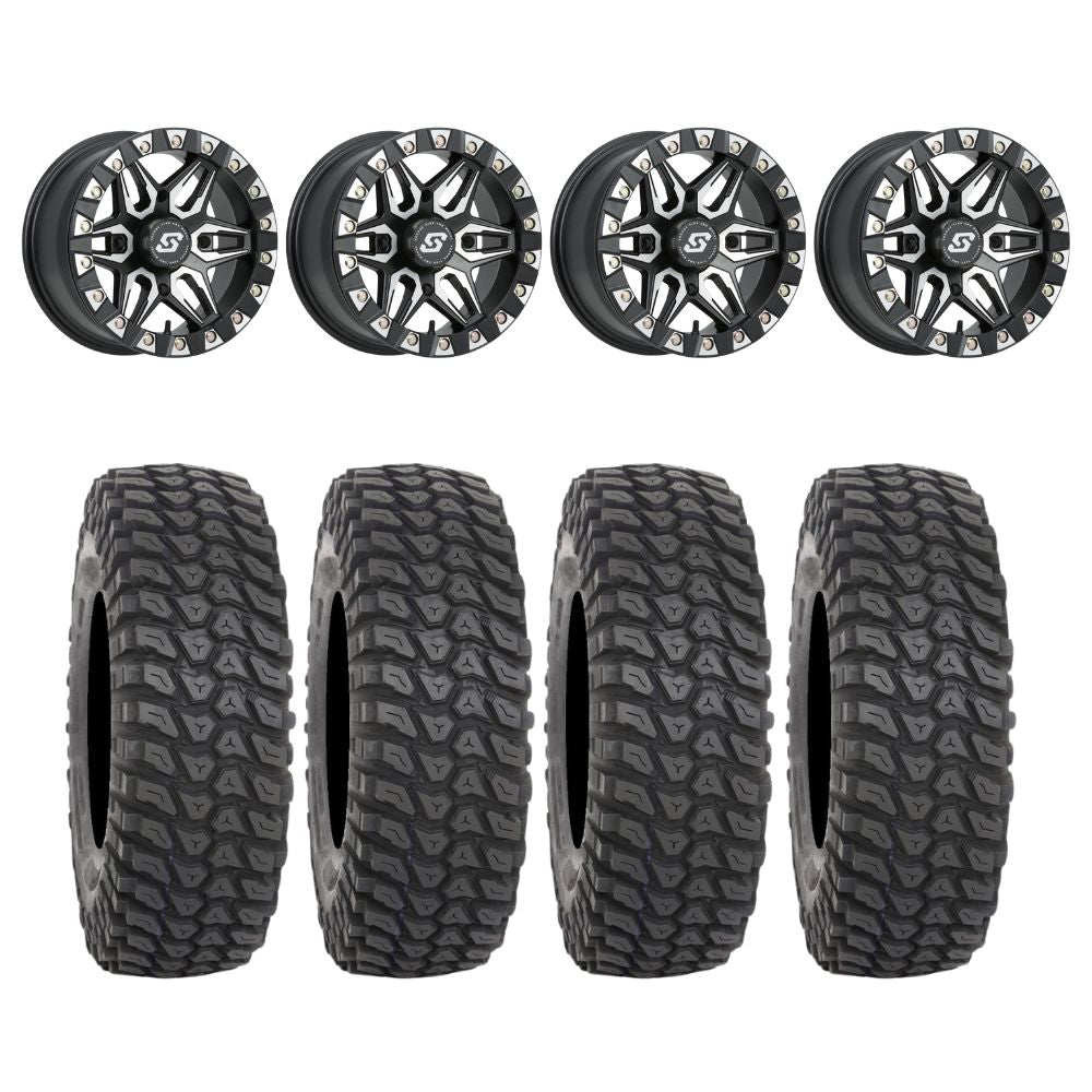 Sedona Black/Machined Split 6 Beadlock & System 3 XCR350 Radial Wheel