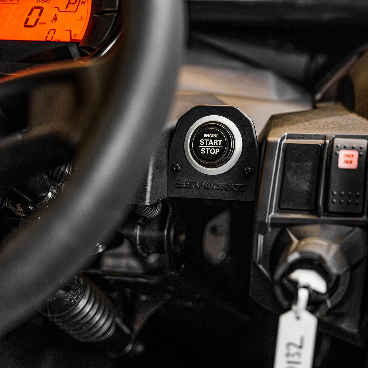 SSV Works '17-'25 Can-Am Maverick X3 Start/Stop Button Relocation Moun