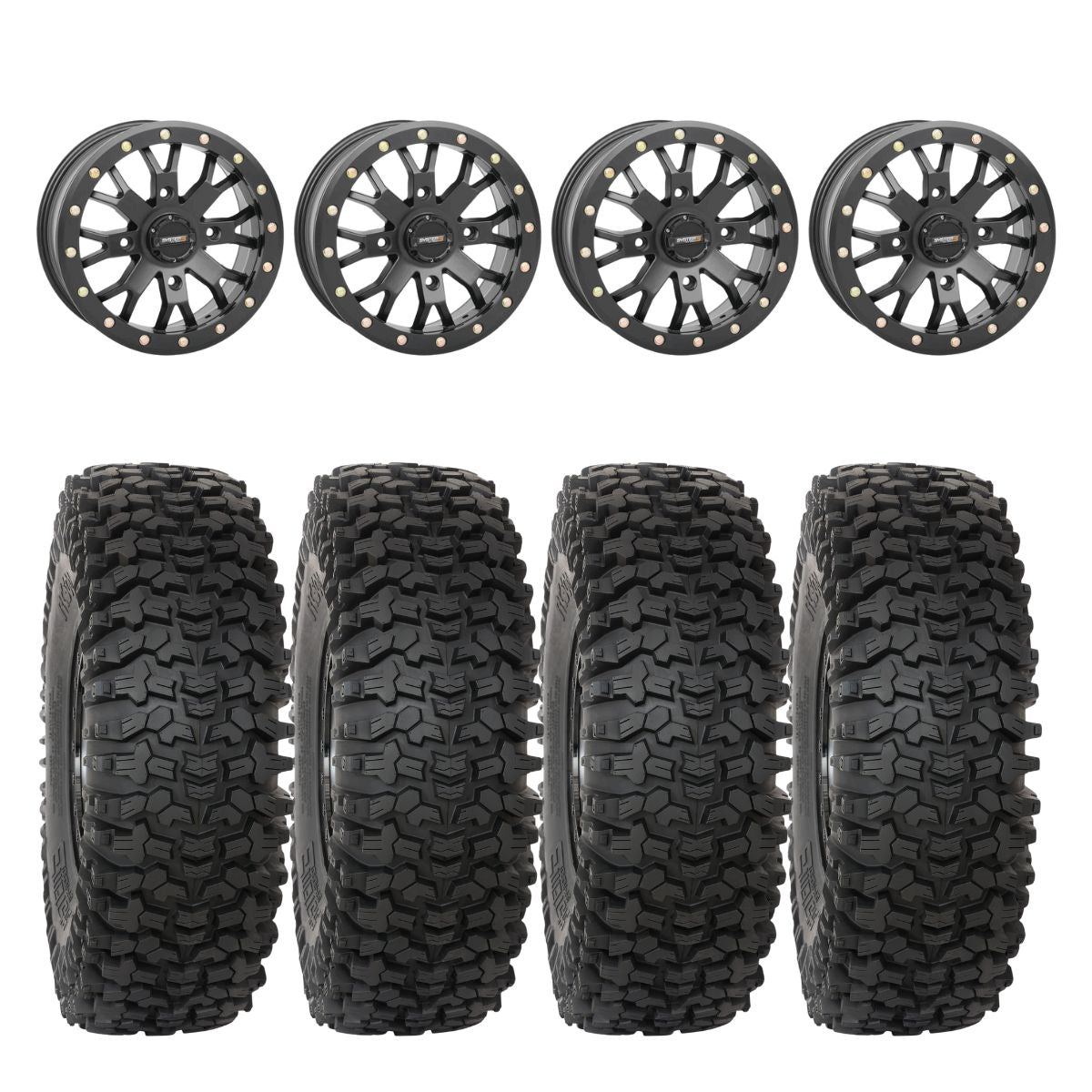 System 3 Black SB-4 Beadlock & System 3 RC500 10 Ply Rock Crawler Whee