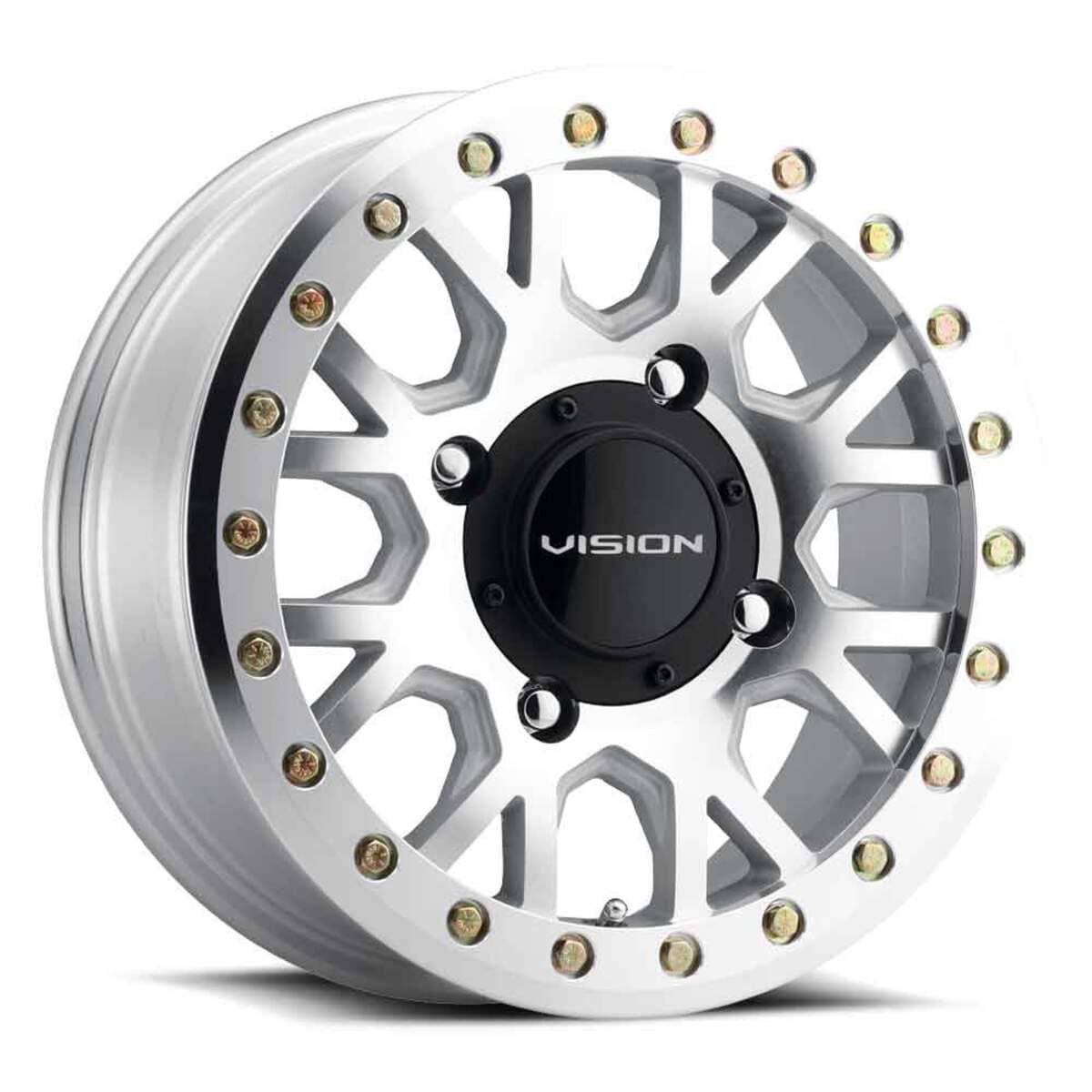 Vision Wheel 4 Lug GV8BL Invader Beadlock - As-Cast Machined Face Mach